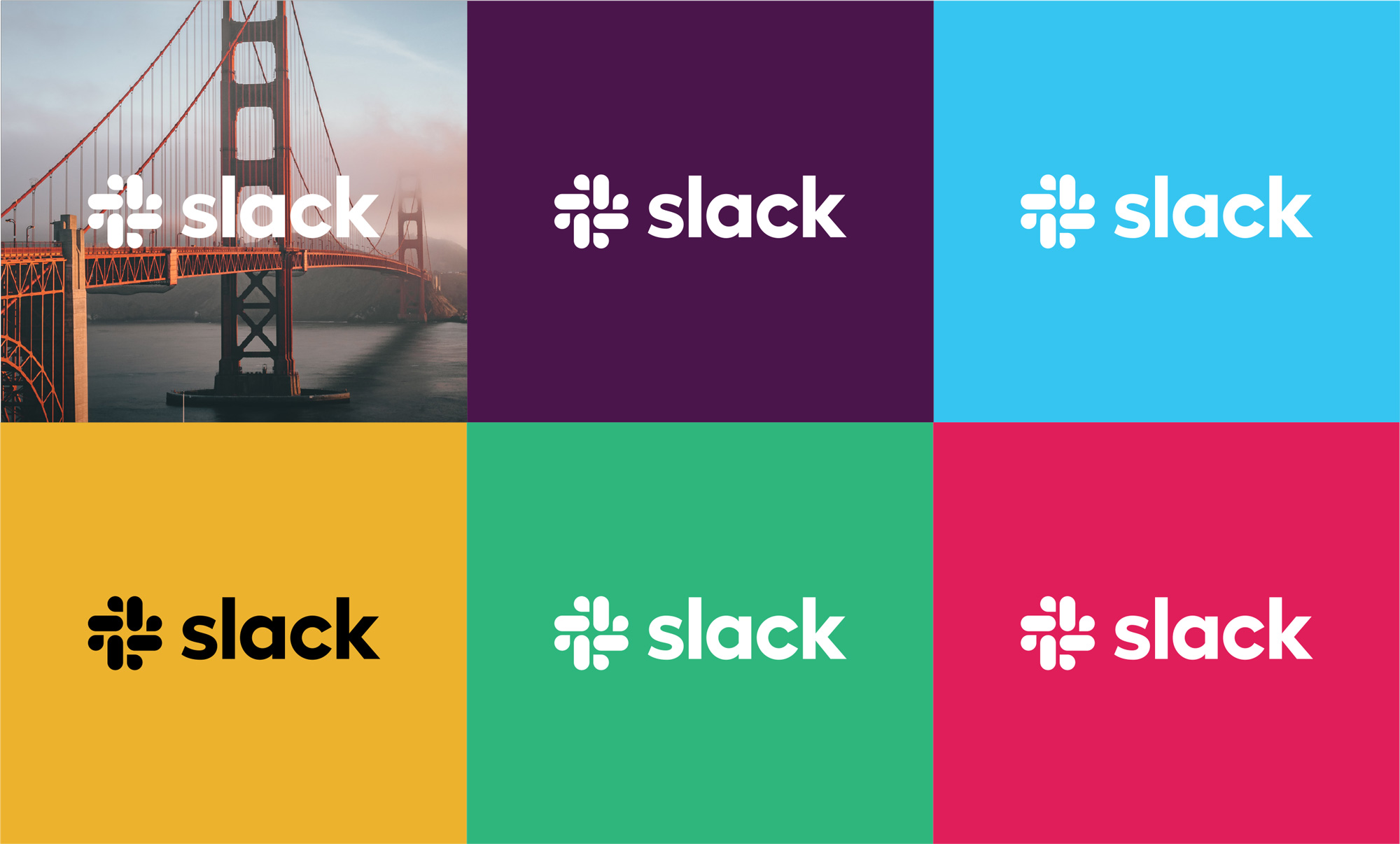 Slack品牌LOGO升级设计-协作平台-力英品牌设计顾问公司