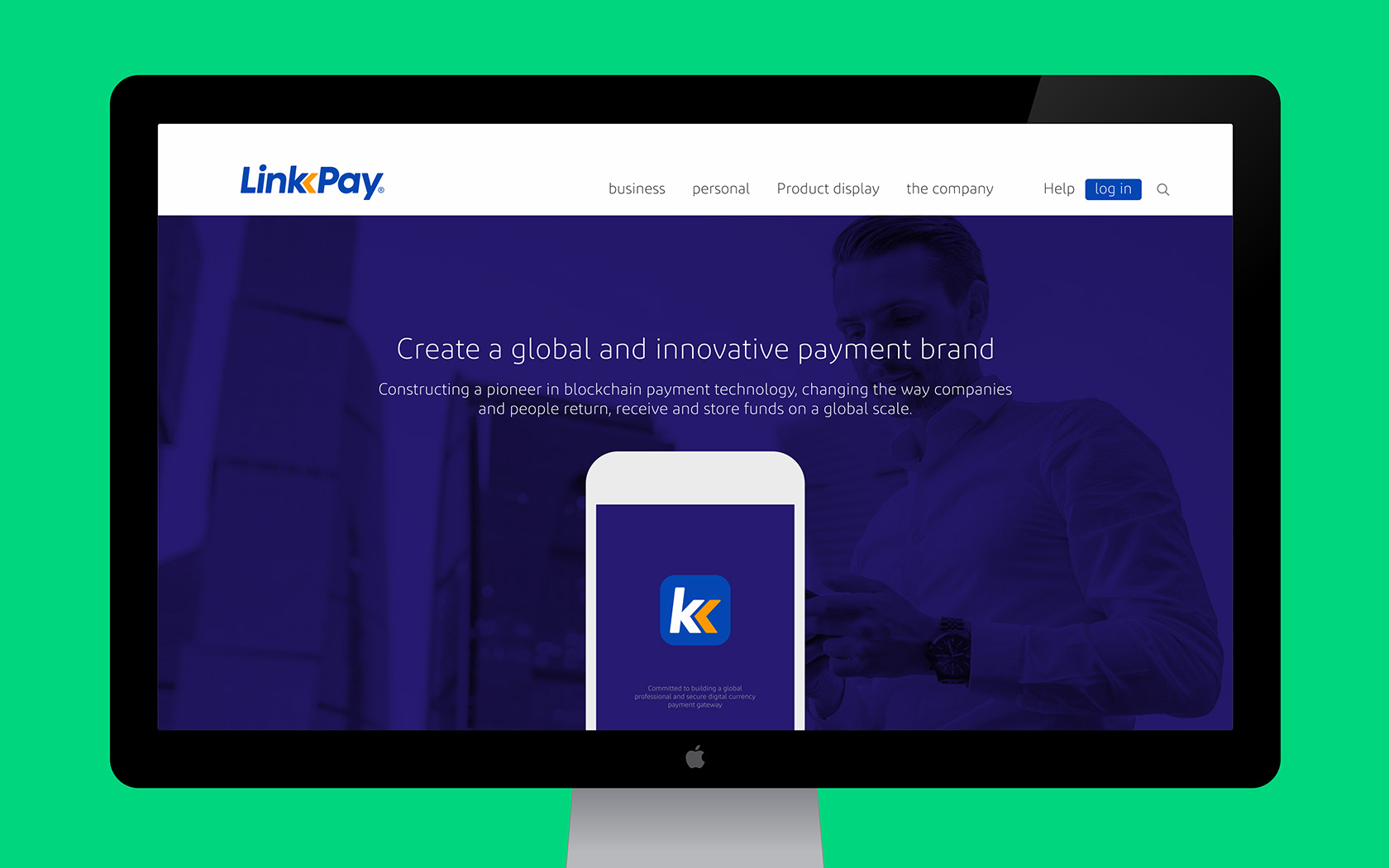 Linkpay-支付品牌logo-数字货币支付API网关vi设计-力英品牌设计顾问公司